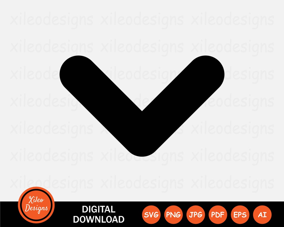 Down Arrow Icon SVG - Download Below Under Underneath Downward Reverse ...