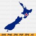 New Zealand Map Flag SVG, NZ Kiwi Cricut Cut File, Country Nation ...