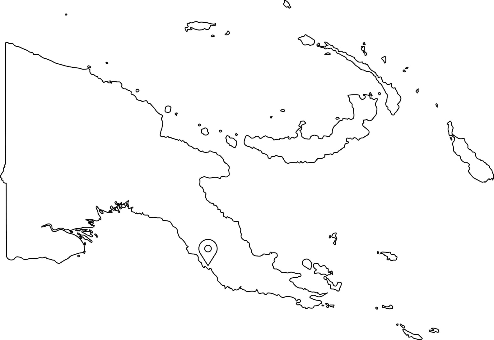 Port Moresby Papua New Guinea Map Capital City Country Etsy