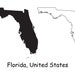 Florida Map SVG - FL USA United States of America Us, Black and White ...