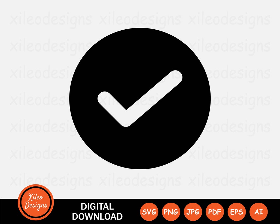 Verified Icon SVG Verify Tick Okay Check Approve Vote Graphic Vector ...