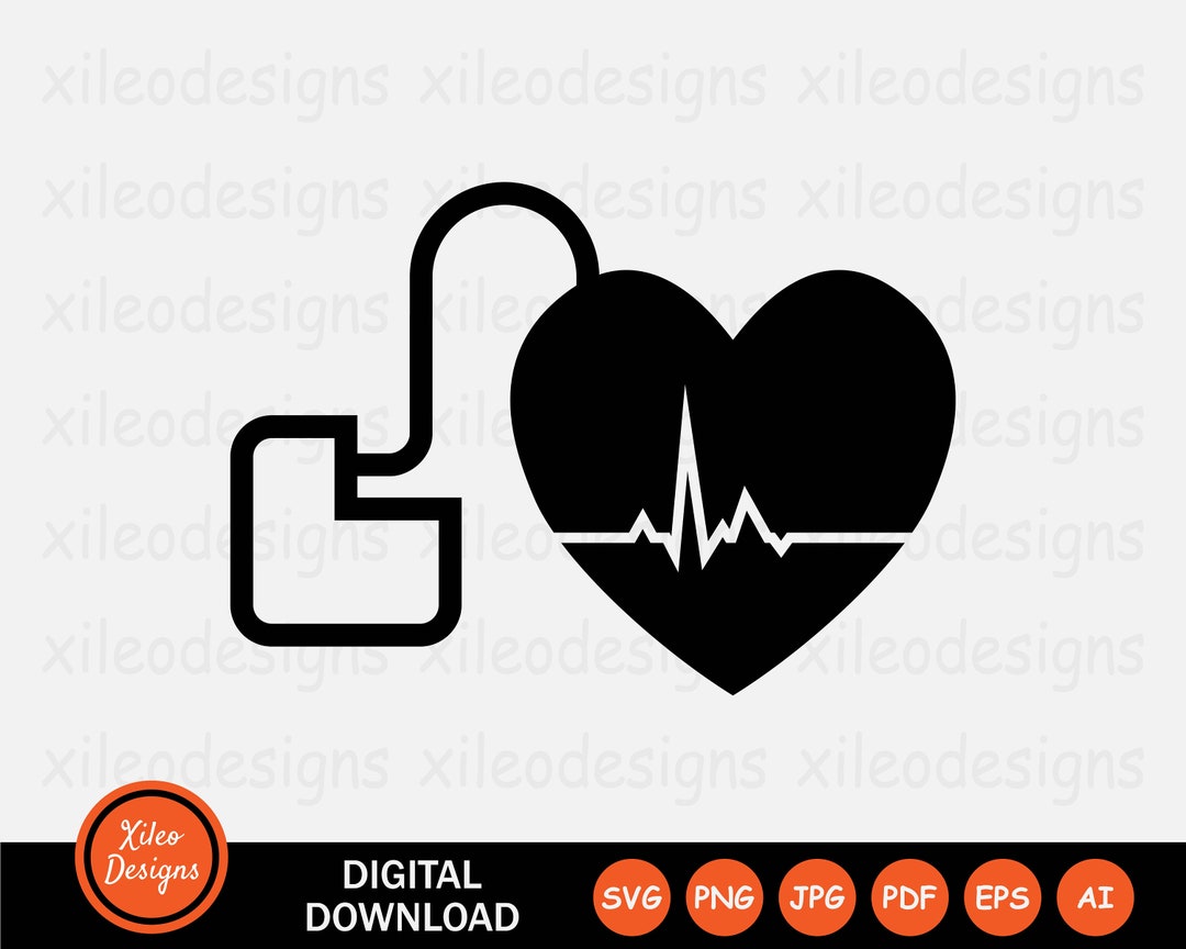 Pacemaker Icon SVG - Artificial Heart Cardiac Pace Maker Pulse Symbol ...