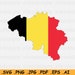 Belgium Map Flag SVG - Map of Belgium, Belgian National Flag, Belgium ...