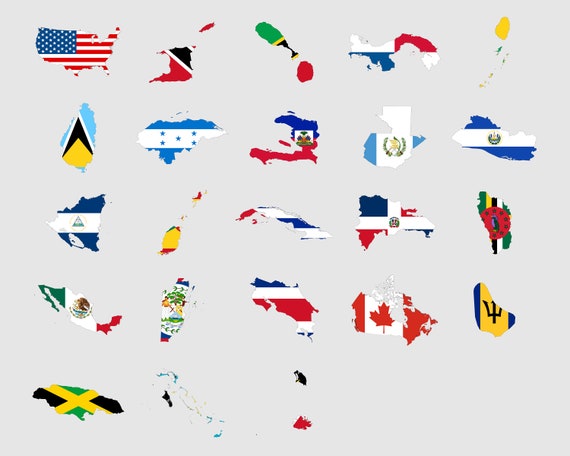 North American Country Flags