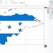 Honduras Flag Map SVG, Honduran Cricut Cut File, Country Nation ...
