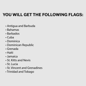 Caribbean Countries National Heart Flags SVG Bundle, Caribbean Country ...