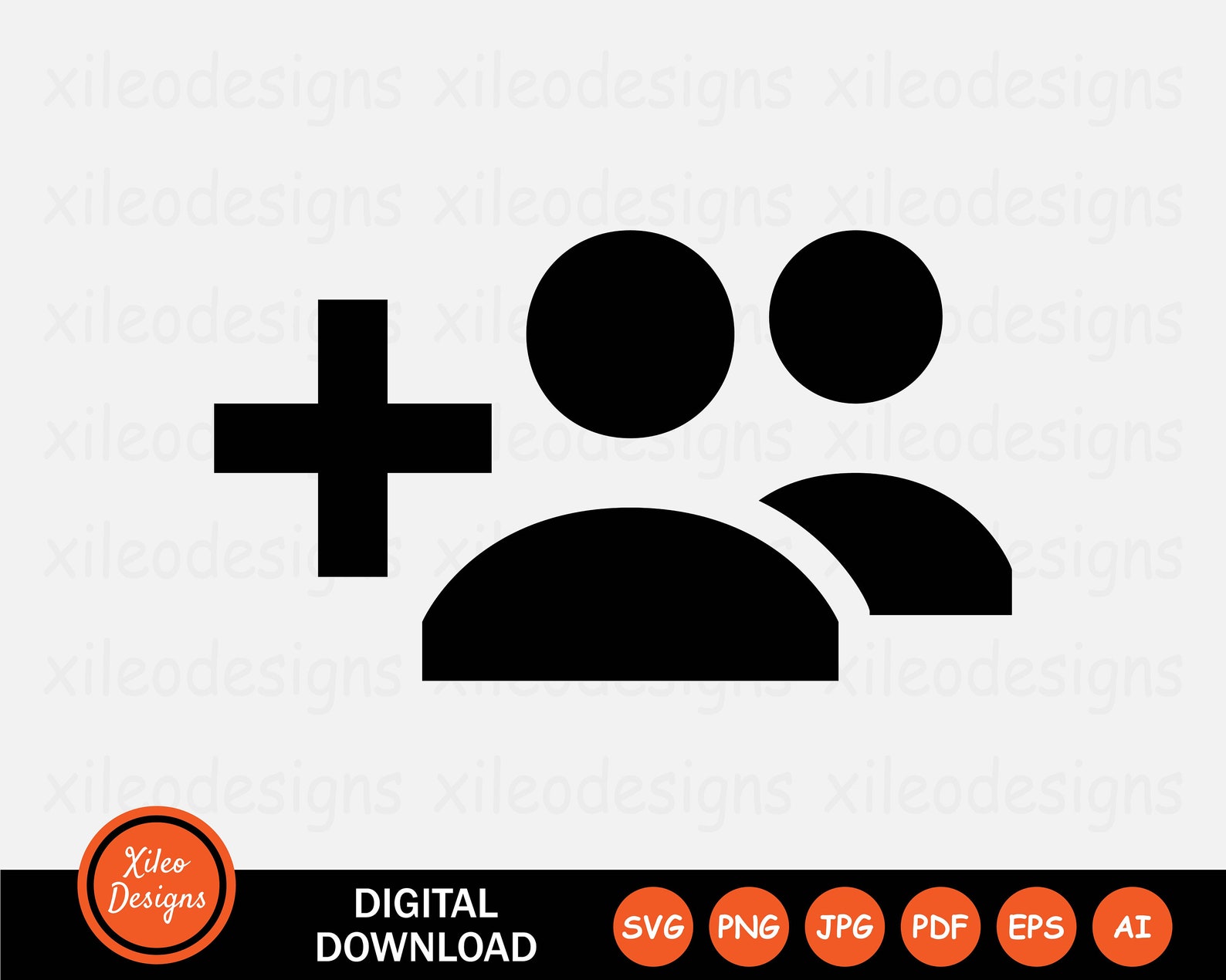 Add User Group Icon SVG User Team Member Profile Avatar - Etsy