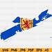 Nova Scotia Map Flag SVG N.S Canada Canadian Province - Etsy Canada