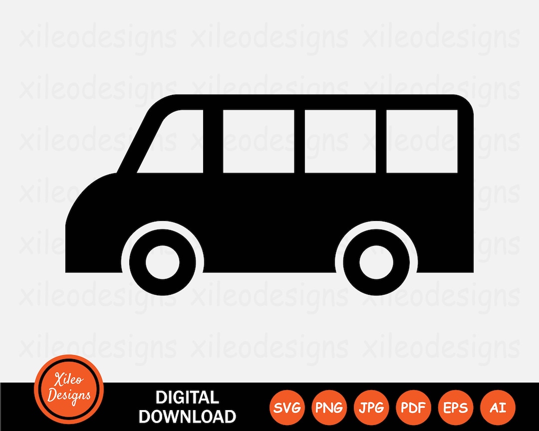 School Bus Icon Black And White