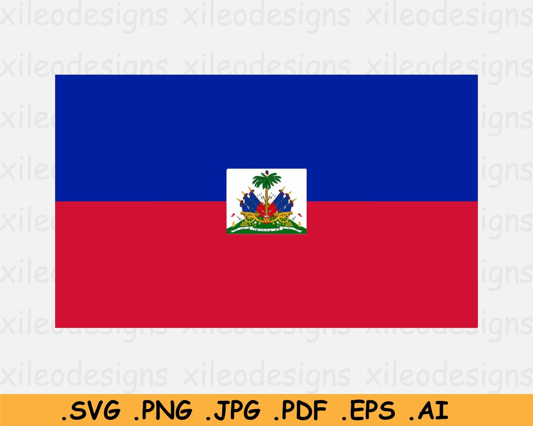 Haiti National Flag SVG, Haitian Nation Country Banner, Instant Digital ...