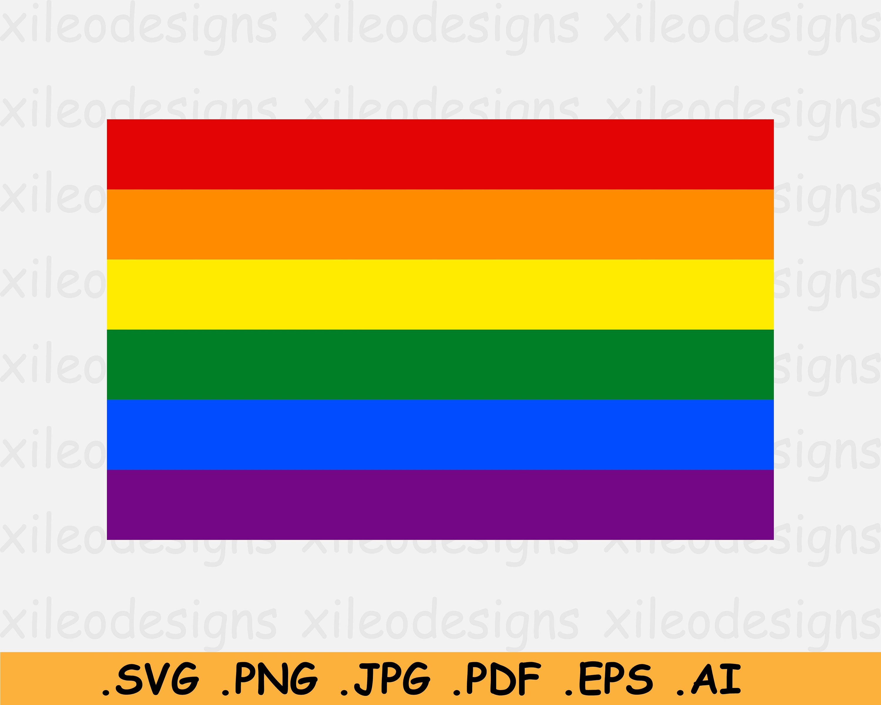 The Rainbow Flag SVG Gay Pride Flag LGBTQ Rights Sign - Etsy Israel