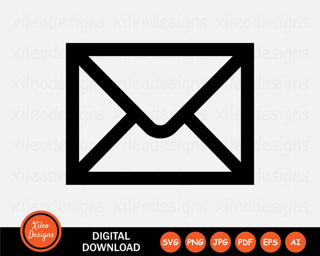 Mail Line Icon SVG Email Envelope Message Letter Postal Png Jpg Eps Ai ...