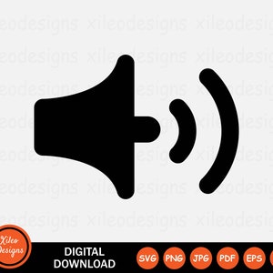 Loudspeaker Volume Icon SVG - Audio Music Speaker Noise Stereo Voice ...