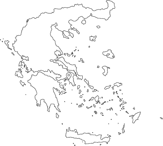 Blank Greek Map