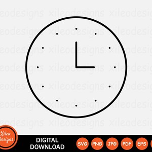 Clock Icon SVG Time Hour Minute Watch Timer Stopwatch Graphic Vector ...