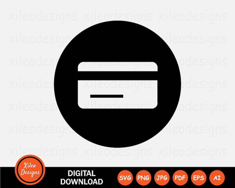 Credit Card Round Icon SVG Debit Card ATM Access Key ID Sign Symbol ...