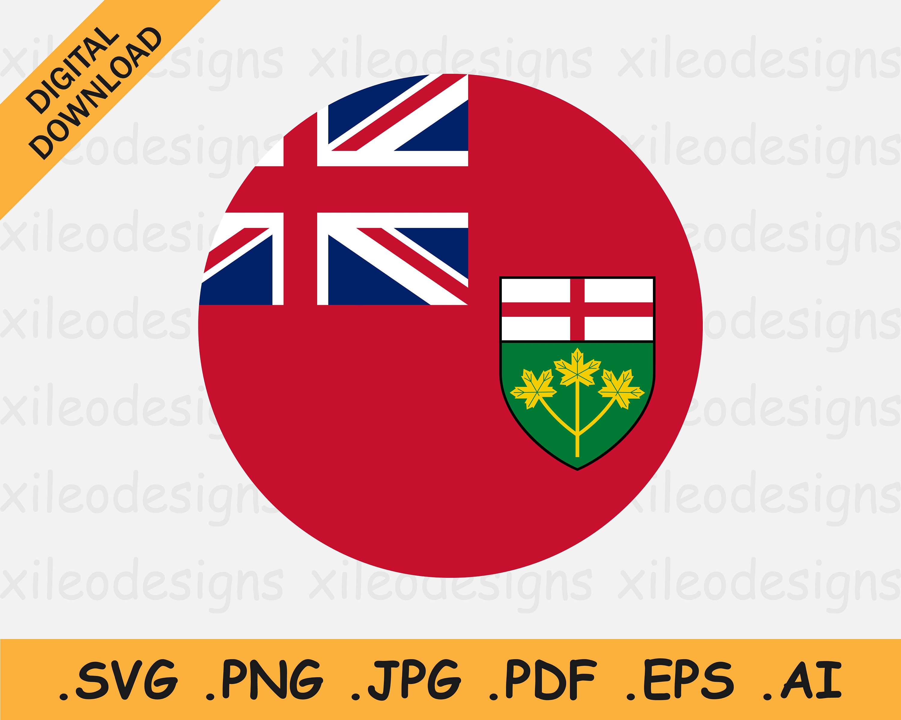 Ontario Flag Outline Ontario Flag Vector Images (over 710)
