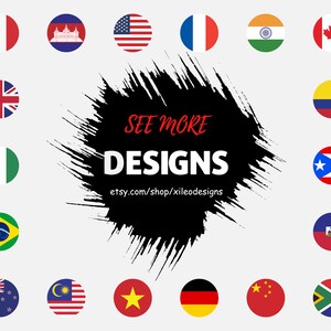 South East Asia Countries Round Flags SVG Bundle Set, SEA Country ...