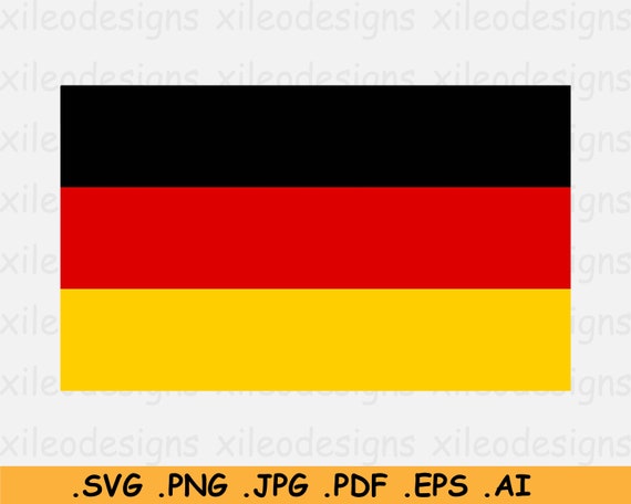 Germany Flag SVG German National Nation Country Banner | Etsy