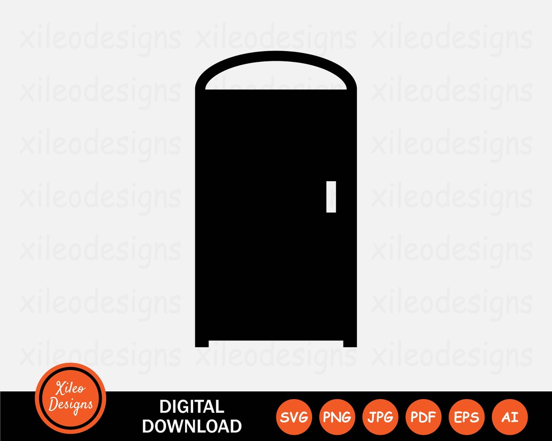 Portable Restroom Icon SVG Public Toilet Bathroom Room Png Jpg Eps Ai ...