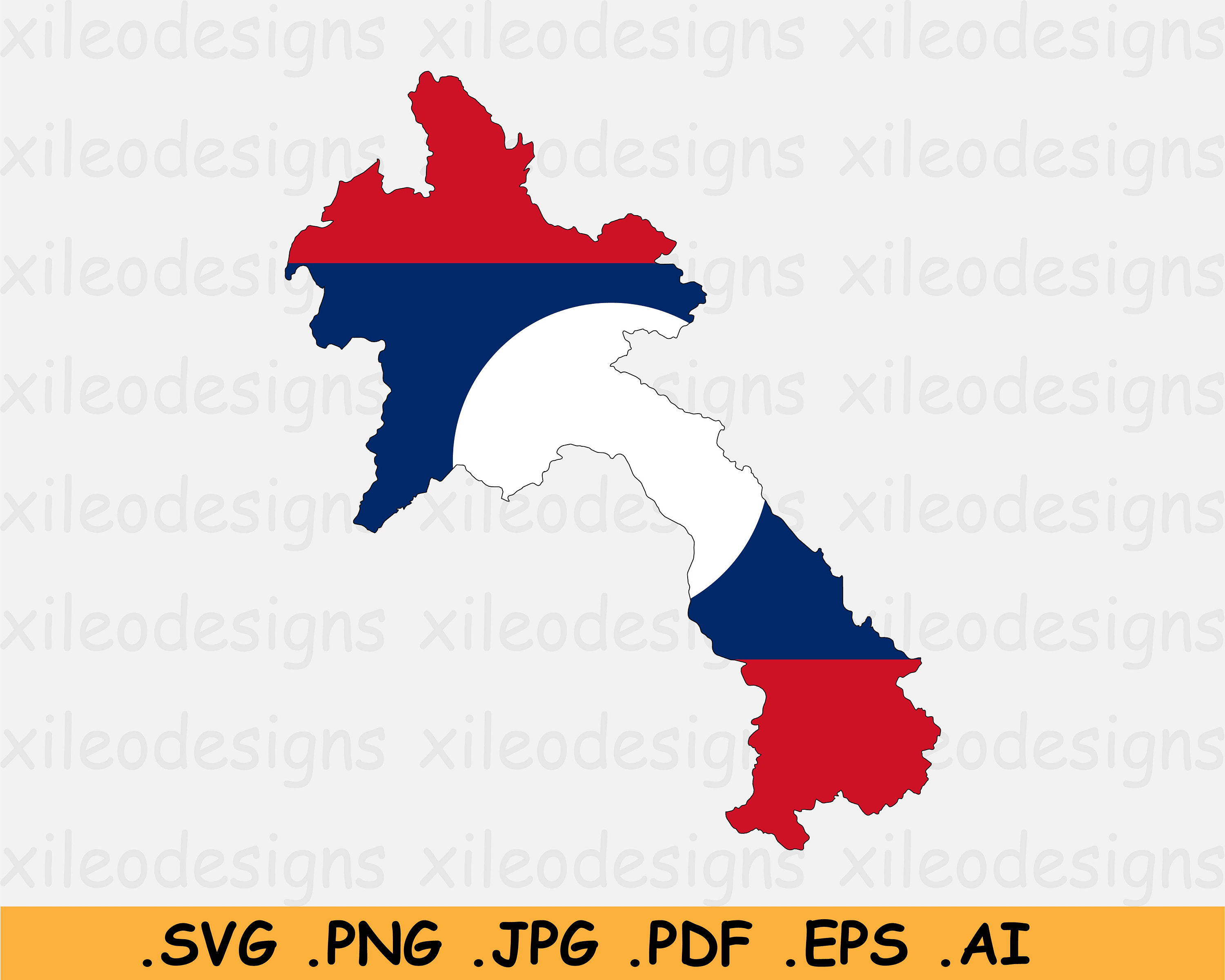 Laos Karte Flagge SVG, Lao Laotian SVG Cricut Cut File, Land Nation ...