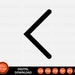 Less Than Icon SVG Left Arrow Math Back Backwards Previous Sign Symbol ...