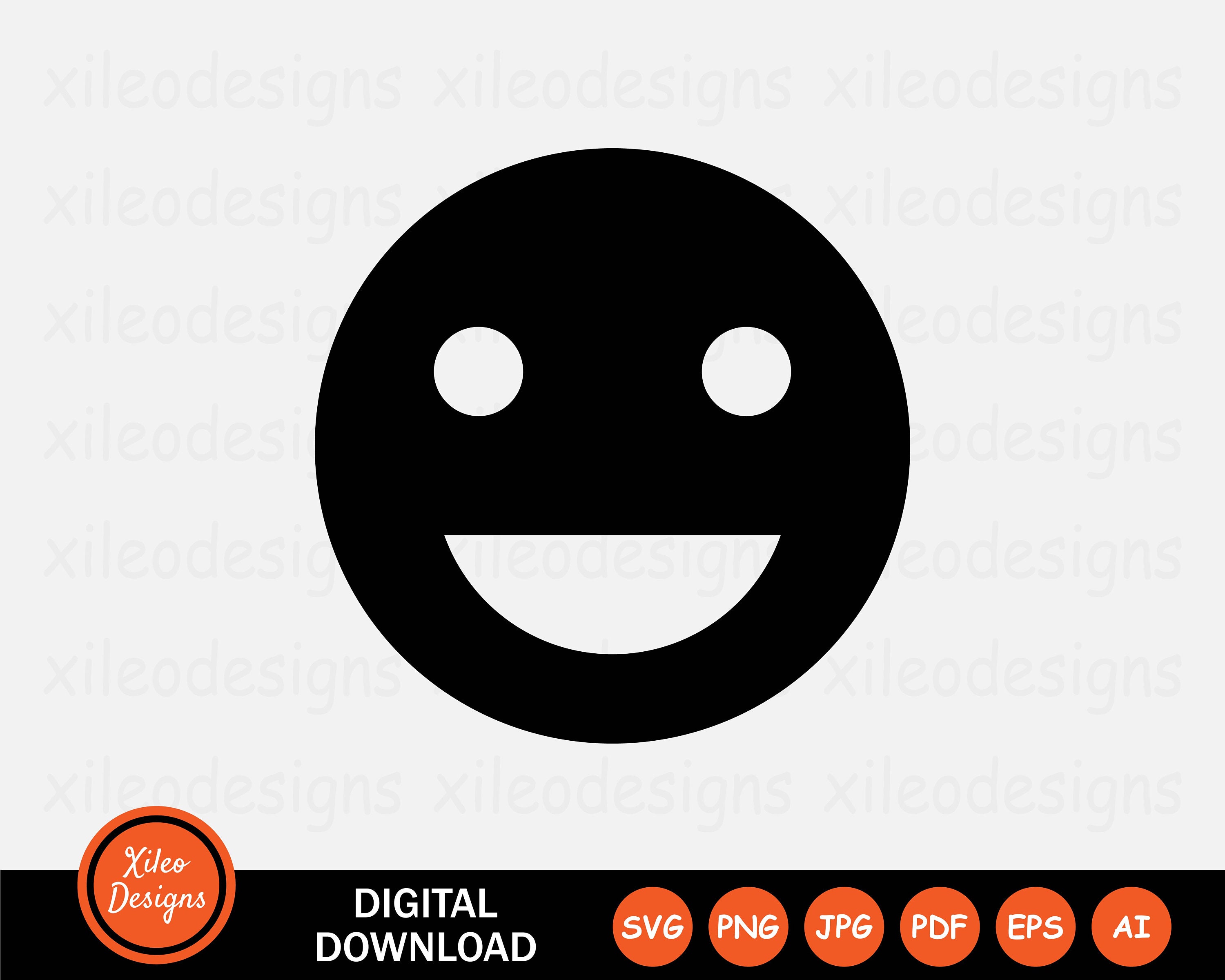 Icono de cara feliz SVG Sonrisa Smiley Emoji Emoticon Alegre Símbolo ...