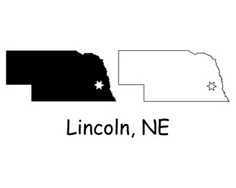 Nebraska Temporary Fake Tattoo Sticker set of 2 - Etsy