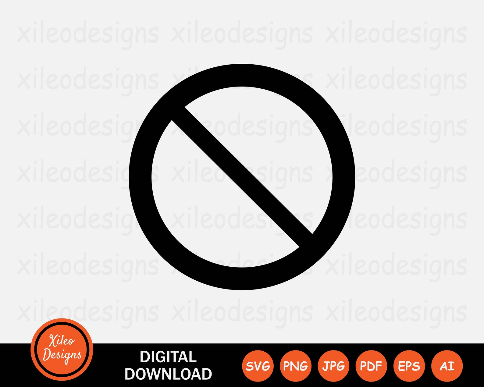 Prohibition Icon SVG - Do Not Allowed Sign Cannot Prohibited Empty ...