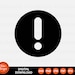 Error Icon SVG - Round Circle Exclamation Mark Alert Caution Warning ...