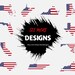 Georgia Map US Flag Svg, GA USA on American Flag, America State Banner ...