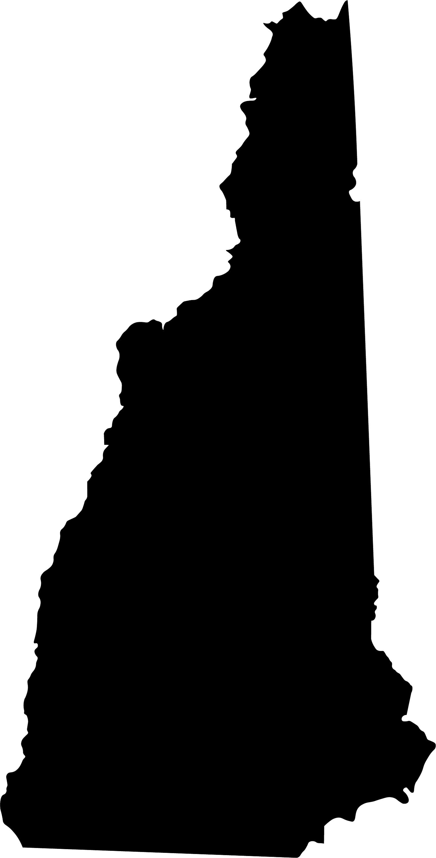 New Hampshire Map SVG - NH USA United States of America Us, Black ...
