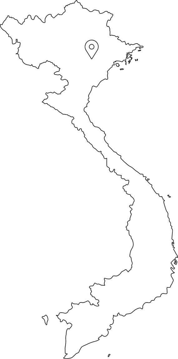 Vietnam Map Outline
