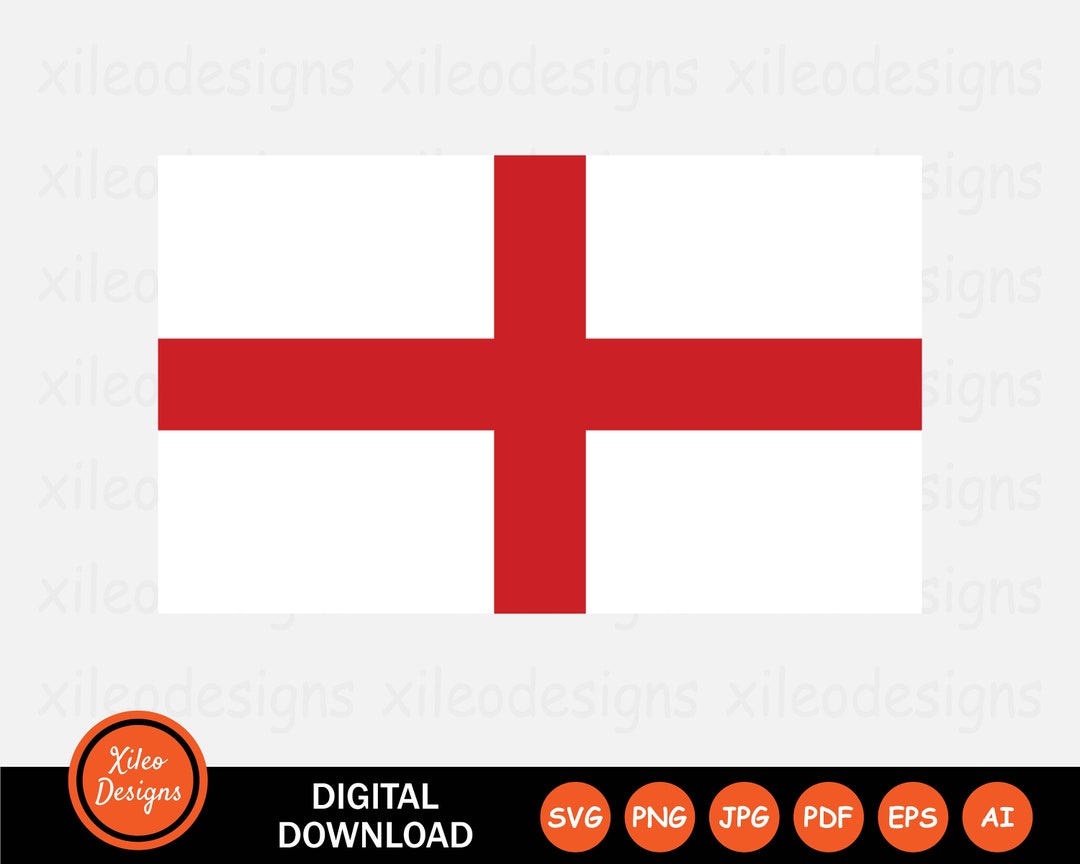 England Flag SVG English National Country Banner Cross Sign Symbol ...