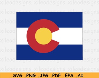 Co Usa Map Svg - Etsy