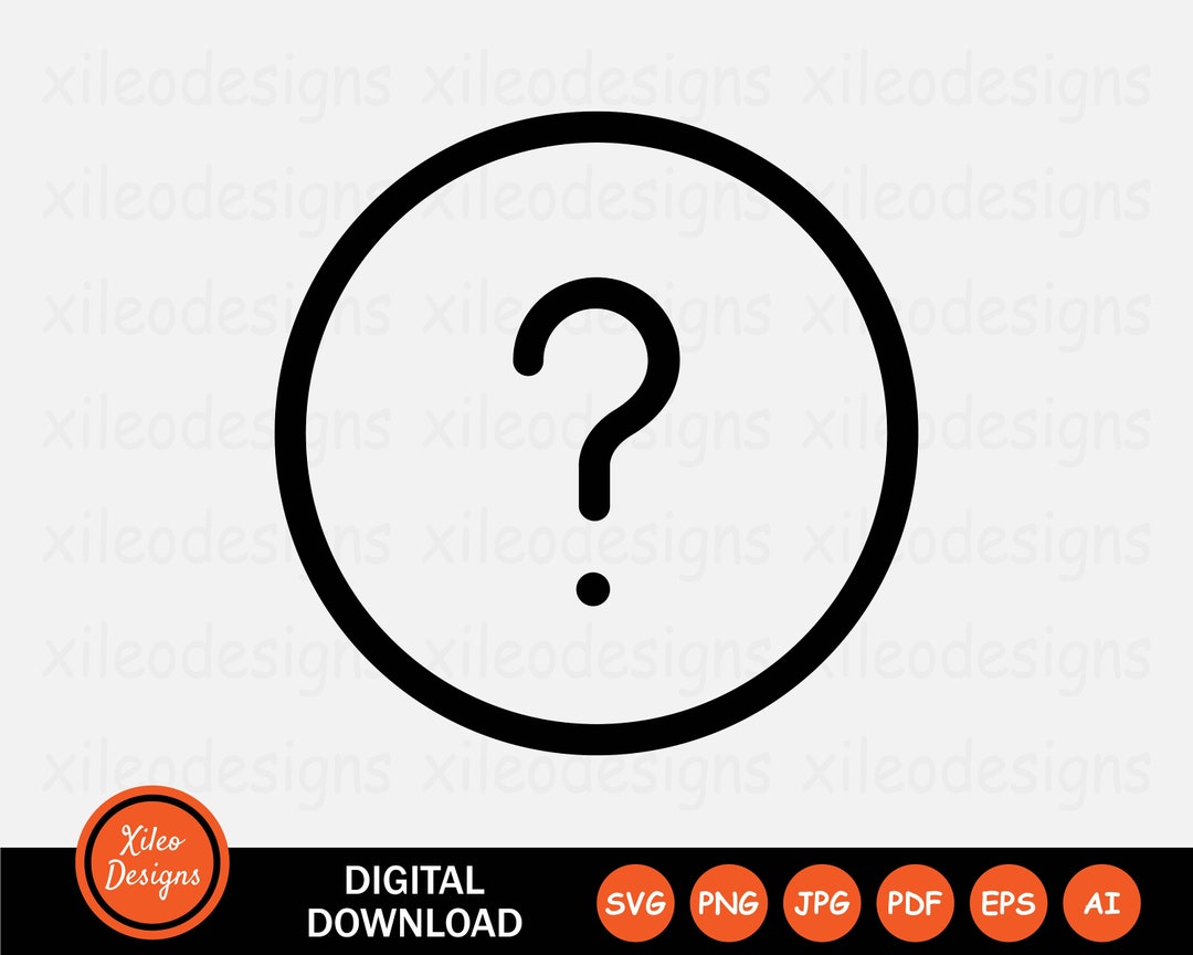 Help Round Icon SVG Question Mark Circle Info Q&A FAQ Png Jpg Eps Ai ...