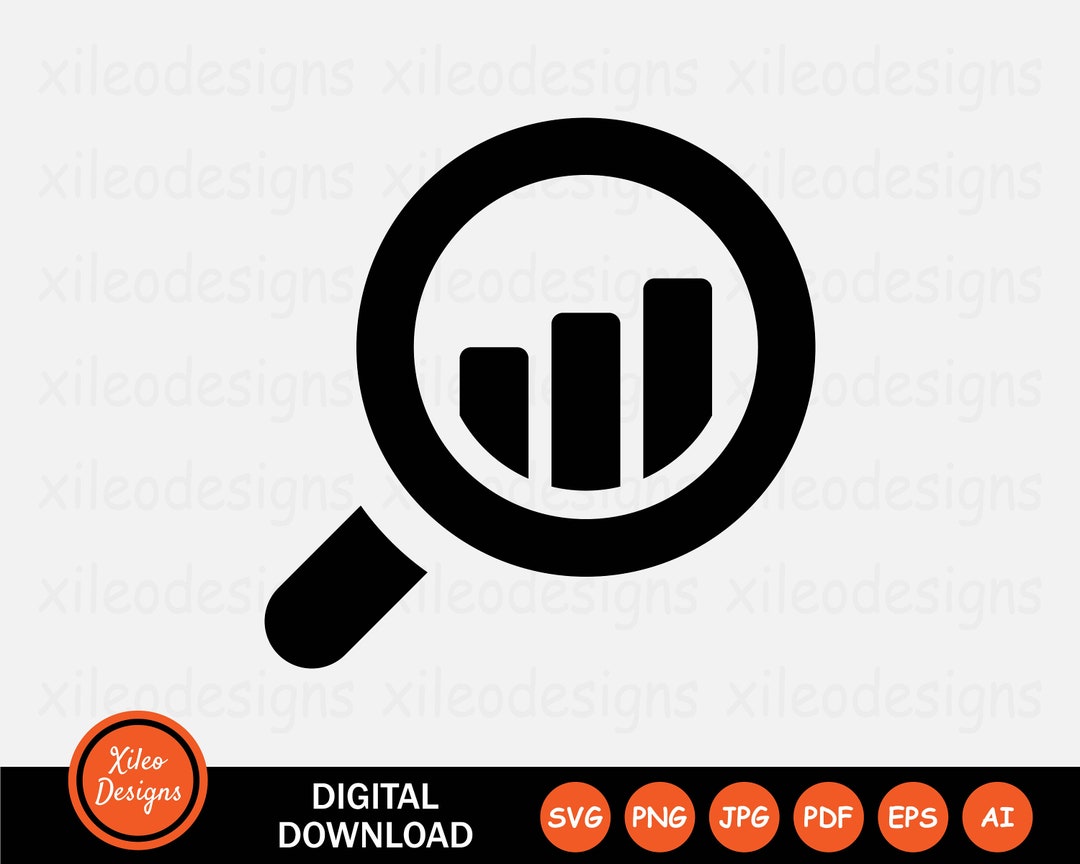 Data Analysis Icon SVG Business Finance Research Bar Chart Symbol Sign ...