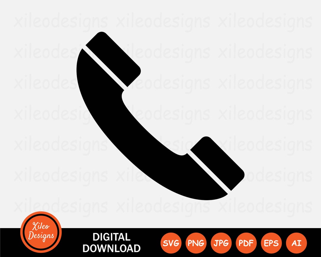 Phone Icon SVG Caller ID Telephone Handheld Caller Call Png Jpg Eps Ai ...