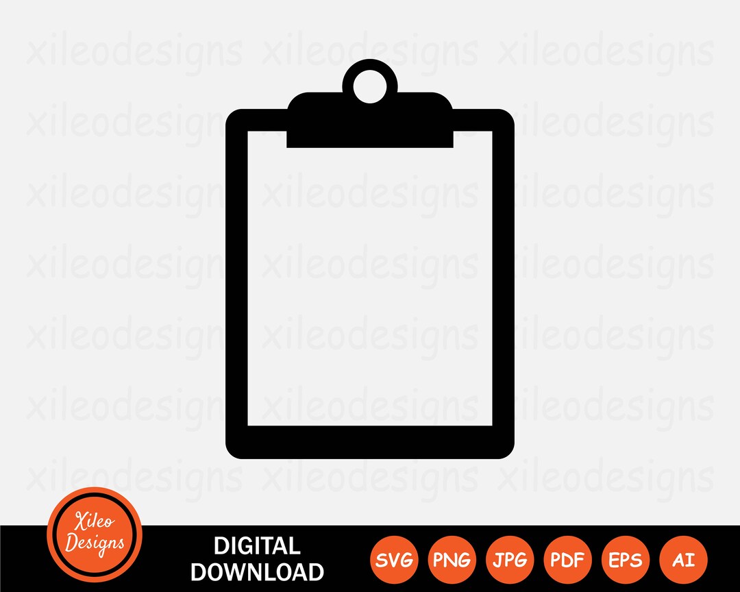 Clipboard Icon SVG Clip Board Paper Document Report Doc Graphic Vector ...