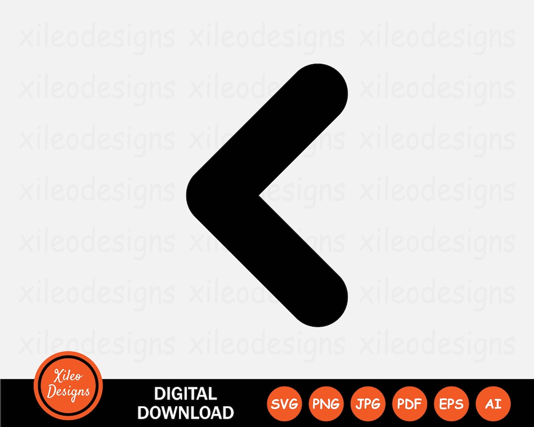 Left Arrow Icon SVG - Path Route Navigation Direction West Less Than ...