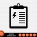 Energy Report Icon SVG Electricity Clipboard Assessment Png Jpg Eps Ai ...