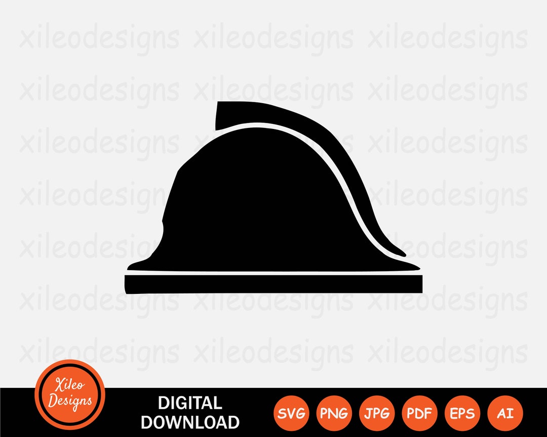 Firefighter Hat SVG Helmet Fireman Fire Fighter Head Gear Sign Symbol ...