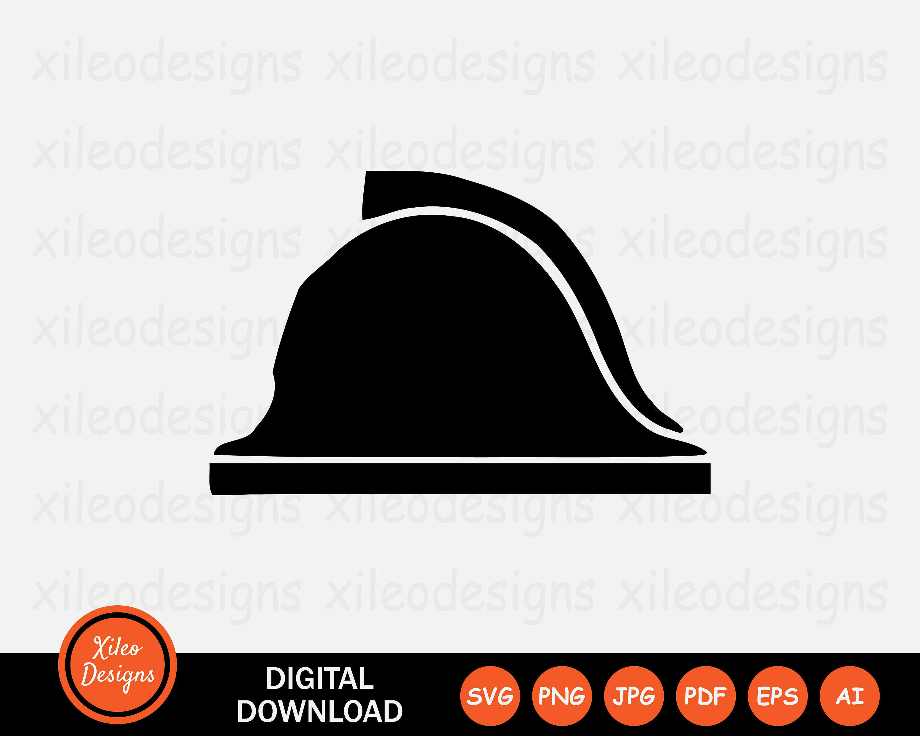 Firefighter Hat SVG Helmet Fireman Fire Fighter Head Gear Sign Symbol ...