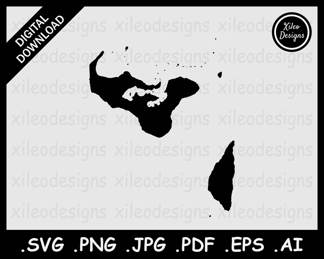Tonga Map SVG, Tongan National Country Boundary Border Map, Black ...