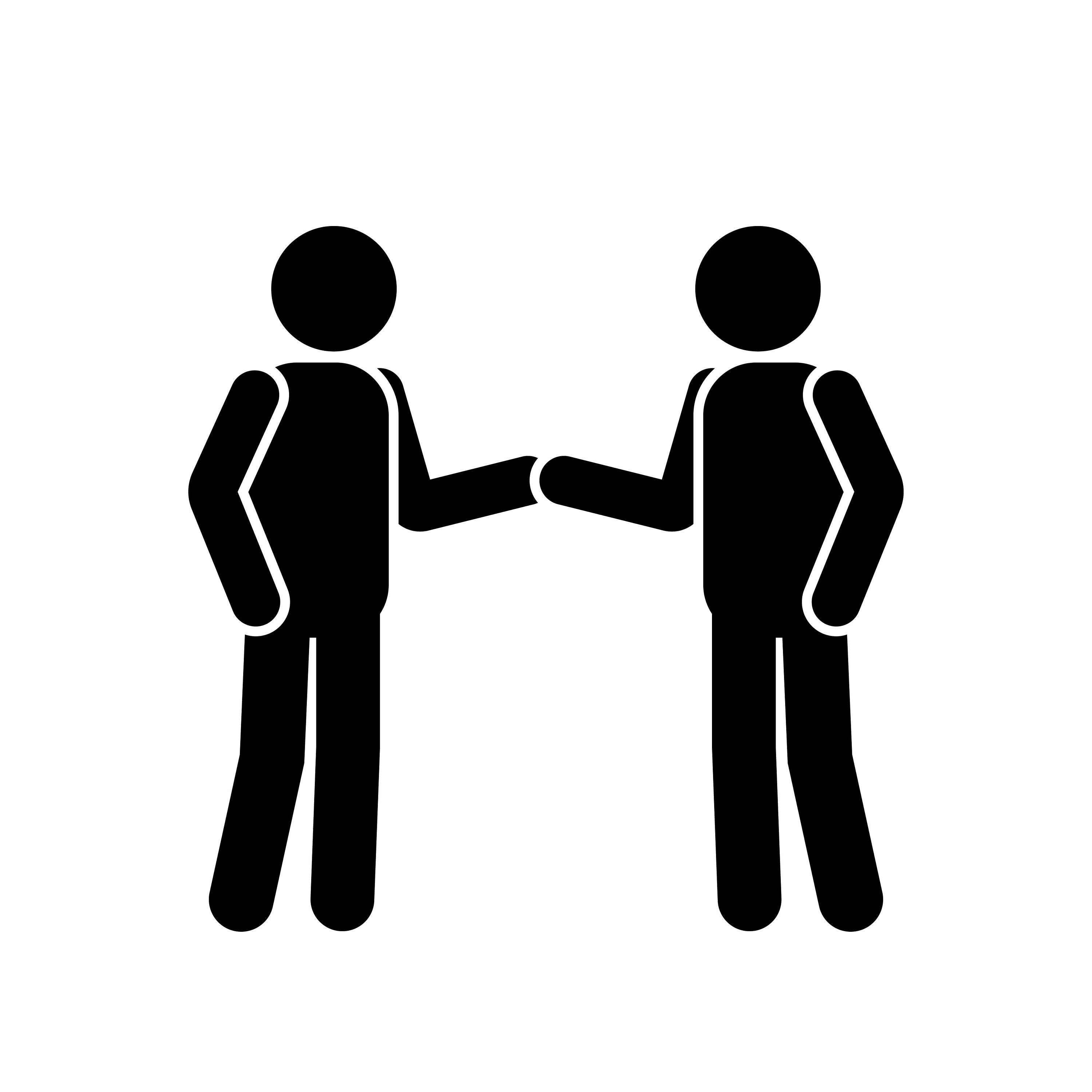 Handshake Stick Figure, Businessman Shaking Hands, Two Man Hand Shake ...