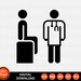Doctor Visit Icon SVG Physician Clinic Patient Sick Ill Graphic Vector ...