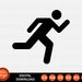 Sprinting Icon SVG Running Run Dash Sprint Athlete Fast Png Jpg Eps Ai ...