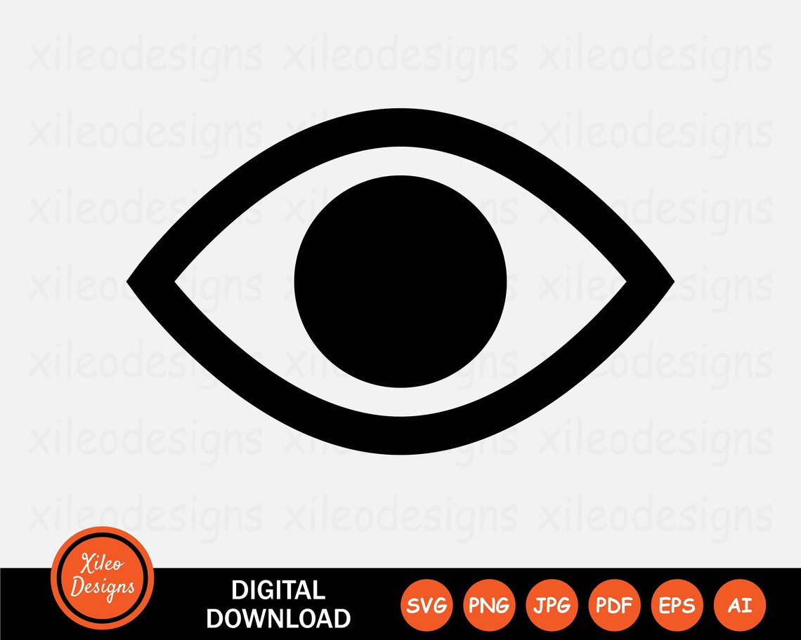 Eye Icon SVG Eyenall Sight See Vision Eyesight Watch Png Jpg Eps Ai Pdf ...