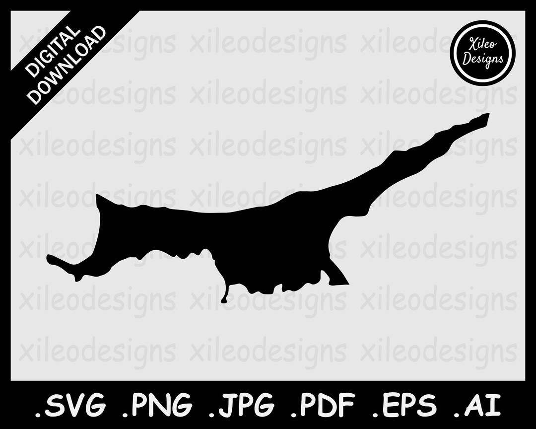 Northern Cyprus Map SVG, Turkish Cypriot Country National Border ...