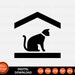 Indoor Cat Icon SVG - Animal Shelter Adoption Center Pet Boarding Home ...